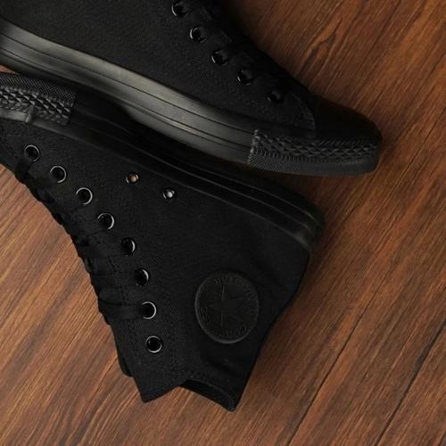 Jual Sepatu Sneakers Converse All Star Chuck Taylor Premium full hitam ...