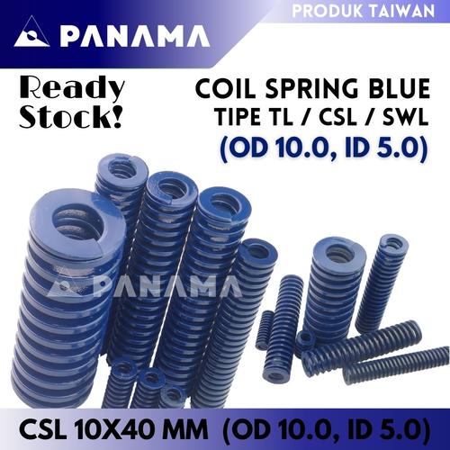 Jual Coil Spring Biru 10 X 40 mm Coil Spring CSL / SWL 10x40 mm ...