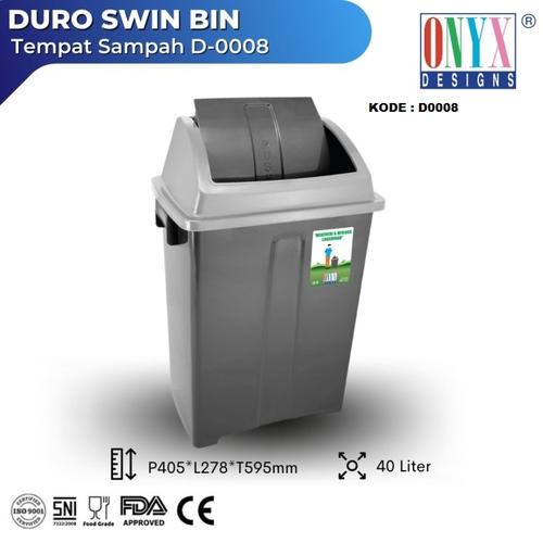 Jual Tempat Sampah Abu 40lt Tutup Push Merk Onyx - Duro D0008 - Kota Tangerang - GOPLAS PERABOT ...