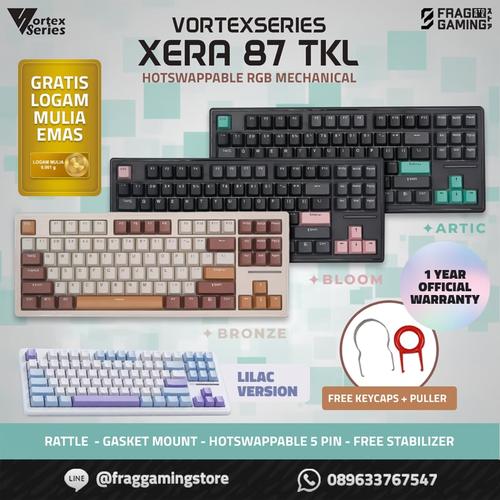 Jual VortexSeries Vortex Xera87 Xera 87 Xera-87 Mechanical TKL Keyboard - Bloom, OutemuJadeWhite ...