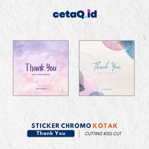 Jual Sticker Thank You [KOTAK - STICKER CHROMO - CUTTING KISS CUT ...