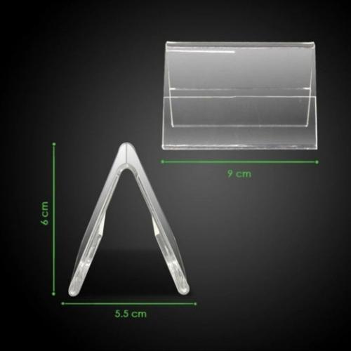Jual Name Plate Tag 2 sisi Segitiga 9cm x 6cm papan nama meja akrilik ...