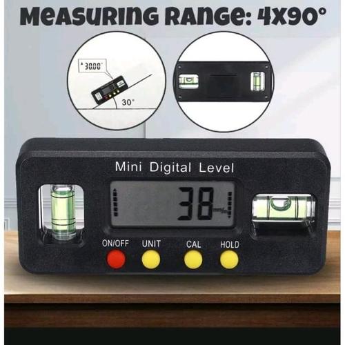 Jual MINI DIGITAL LEVEL ALAT UKUR SUDUT KEMIRINGAN BUSUR DERAJAT ...