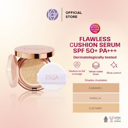Jual ESQA Flawless Cushion Serum SPF 50+ PA+++ - Custard - Jakarta ...
