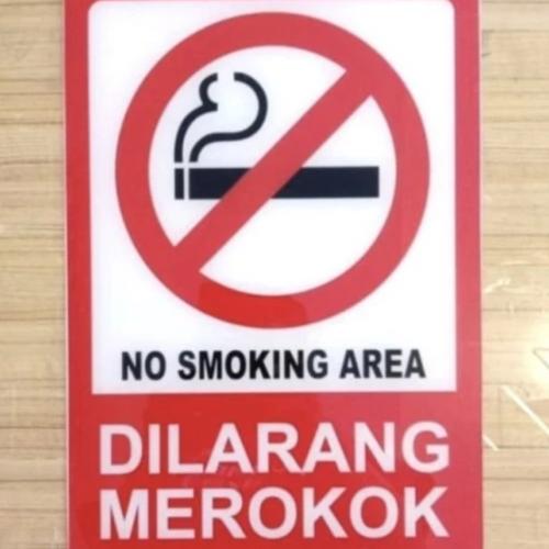 Jual dilarang sign tanda larangan 1bh akrilik stiker - Kota Surabaya ...