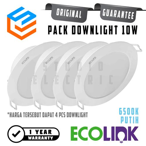 Jual Lampu Ecolink 3 Free 1 Downlight LED Multipack 10 Watt Putih Bulat ...