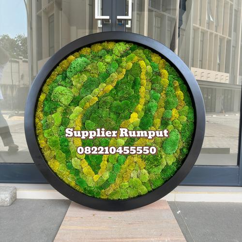 Jual Round moss wall frame - 50cm - Kab. Bogor - Supplier Rumput ...
