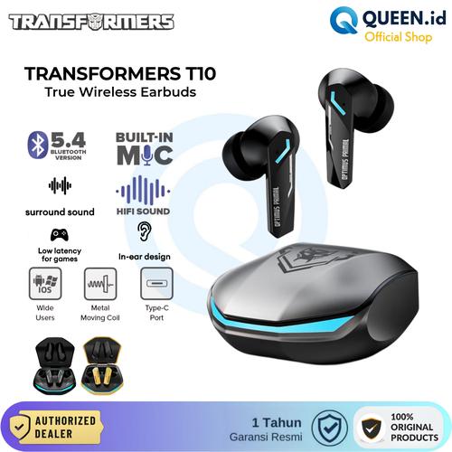 Jual TRANSFORMERS T10 TWS True Wireless Earbuds Headset Bluetooth 5.4 ...