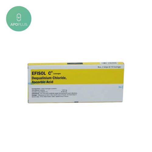 Jual EFISOL C LOZONGES ISI 20 TABLET ~Antiseptik Mulut Tenggorokan ...