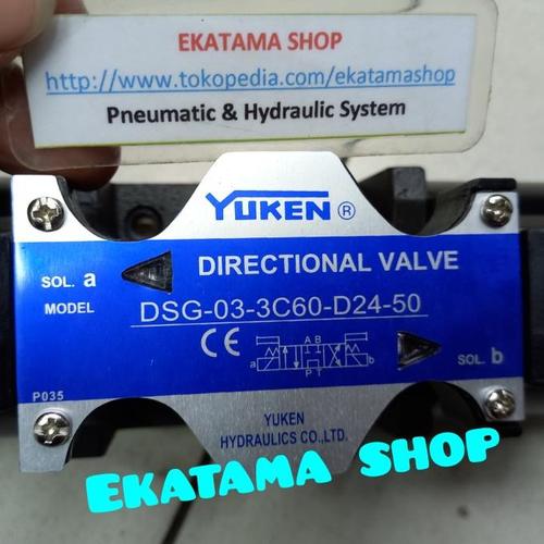 Jual Directional Valve Hydraulic YUKEN (DSG-03-3C60-D24-50) top - Kab. Tangerang - Sastro ...