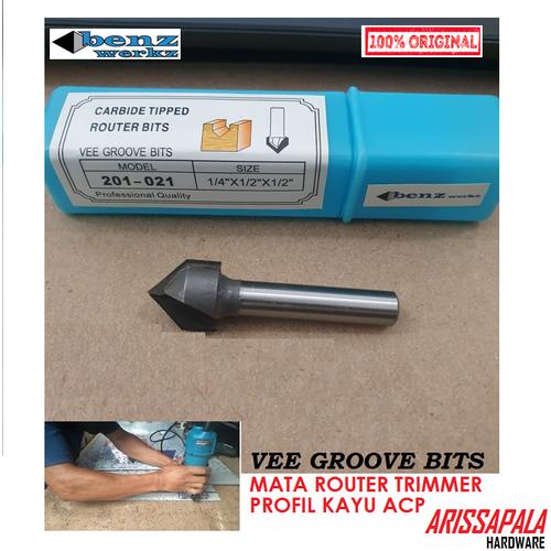 Jual Benz Mata Profil Tekuk ACP Mata Trimmer Kayu Alucopan V Vee Groove ...