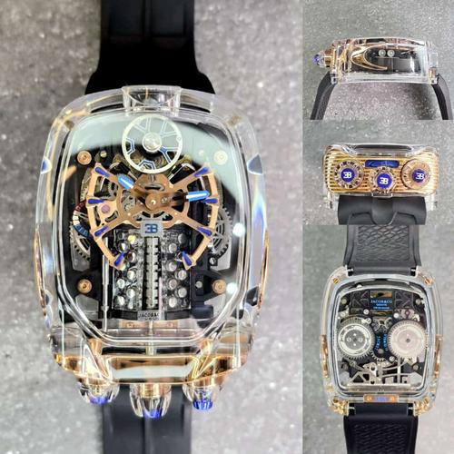 Jual jam tangan pria automatic jacob&cob bugatti chiron strap ultra ...