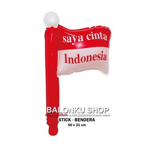 Jual Balon Bendera Merah Putih Panjang / Balon Foil Merah Putih - Kota ...