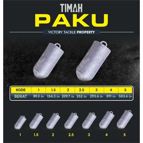 Jual TIMAH PANCING TIMBAL PEMBERAT MODEL PAKU UNTUK MANCING DASARAN LAUT - 1 - Kota Surabaya ...