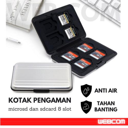 Jual Case SD & Micro SD Card Box 8 Slot / Tas MicroSD Casing Memory ...