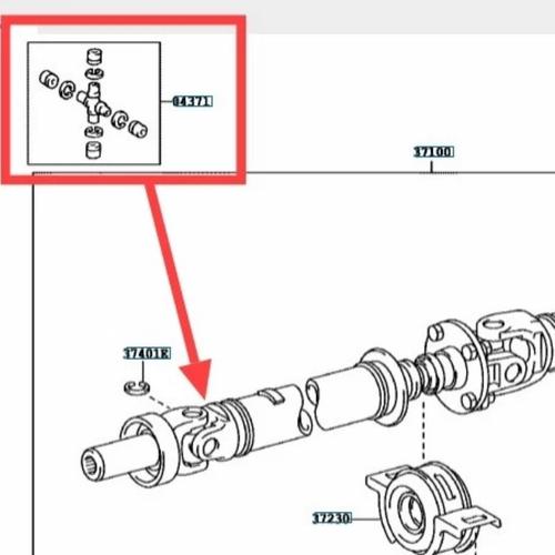Jual spider kit joint joint kopel Toyota Innova Fortuner Hilux 04371 ...