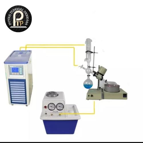 Jual Lab Vacuum Rotary Evaporator rotovap 3L with chiller and pump ...