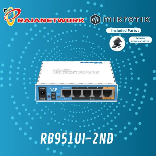 Jual Mikrotik Router Wireless RB951Ui-2ND (hAP) - Jakarta Pusat ...