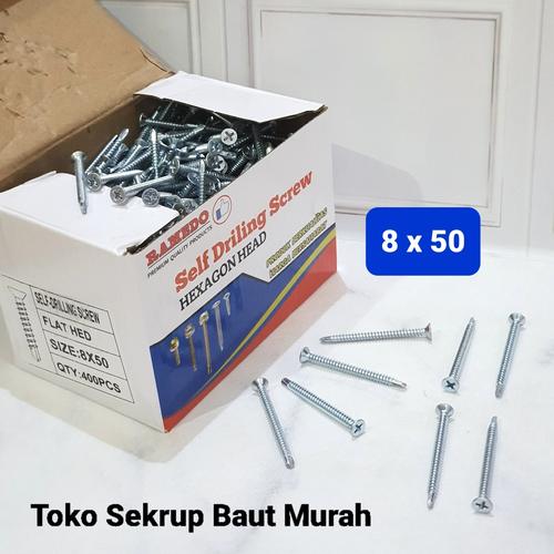 Jual Sekrup Roofing SDS FH 8x50 / Drilling JF 8 x 50 F+AB 8x2 (5cm ...