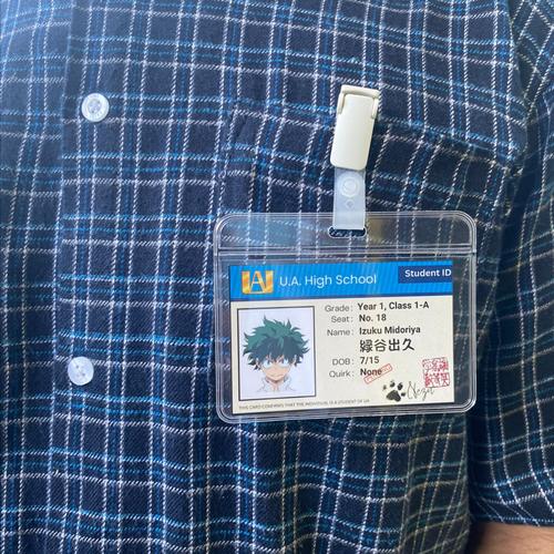 Jual My Hero Academia UA High School Hero Id Nametag Prop - Shoto - Kab ...