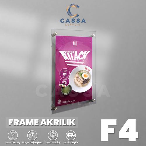 Promo Frame Dinding Akrilik / Bingkai Display Poster Akrilik Ukuran F4 ...