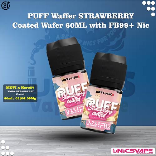 Promo PUFF Waffer STRAWBERRY Coated Wafer 60ML Freebase with FB99 ...