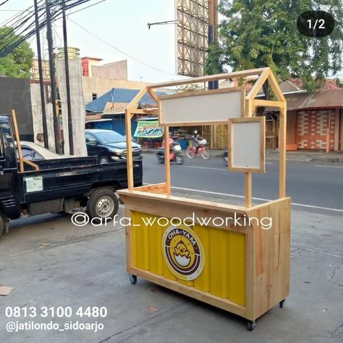 Jual Nota Kwitansi Booth Rombong Kayu Semi Kontainer ukuran 150cm - Kab ...