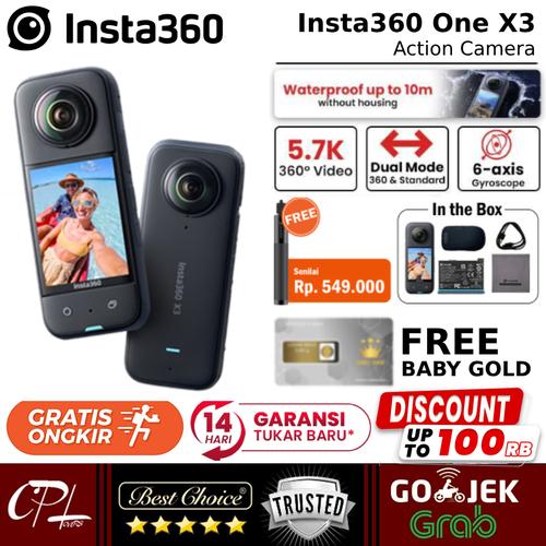 Jual Insta360 ONE X3 360 Action Camera Insta 360 ONE X 3 Garansi Resmi ...