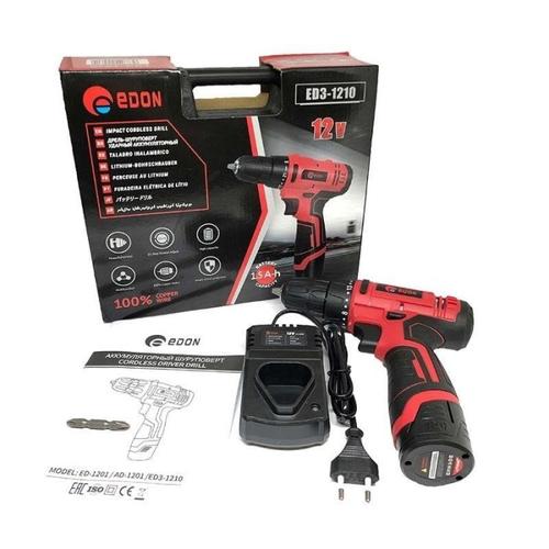 Jual Mesin Bor Baterai - EDON 12V Bor Charger Cordless Bor Cas Drill 12 ...