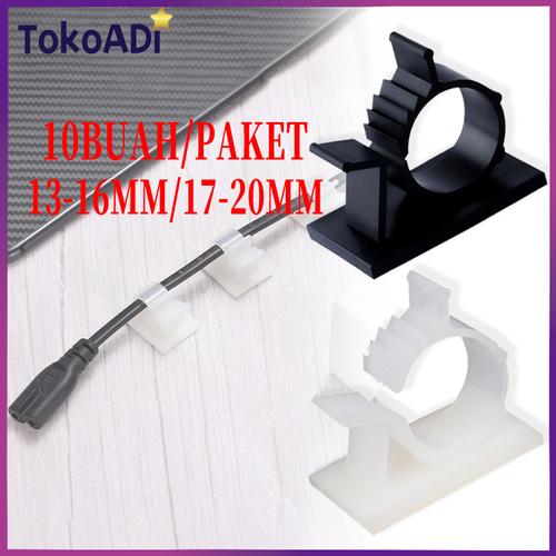Jual 10 Buah Klip Penjepit Pengikat Kabel Klem Kabel Tempel Tembok Clip ...