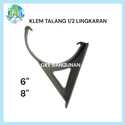 Jual Gantungan Talang 6" inch PVC Setengah Lingkaran / Klem clem Talang ...