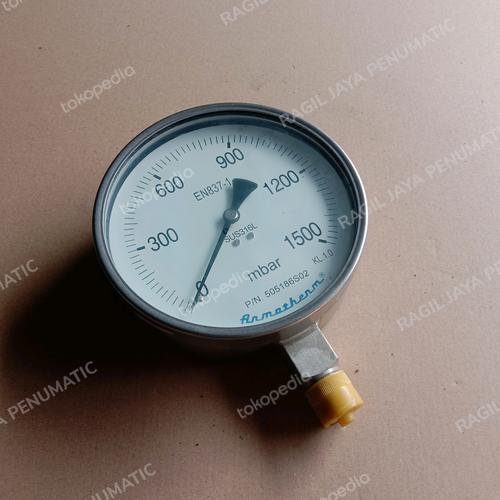 Jual pressure gauge ARMATHERM hamburg-germany EN837-1 (1500 mbar ...