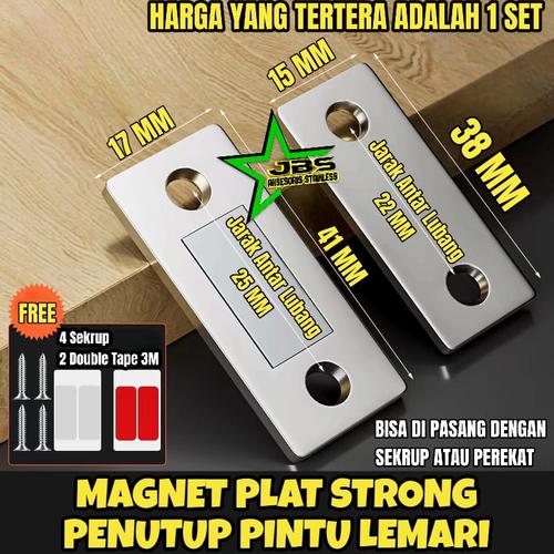 Jual MAGNET PLAT STRONG PENUTUP PINTU LEMARI - MAGNET PINTU LEMARI ...