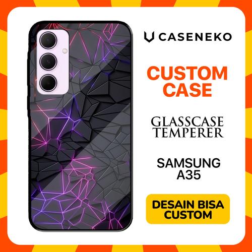 Jual Custom Case Samsung Galaxy A35 Casing Glasscase Temperer - Sesuai ...