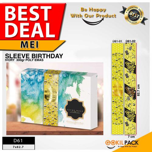 Jual SLEEVE HAPPY BIRTHDAY|SLEEVE ULTAH|PAPERBELT ULANG TAHUN|PAPER BELT - D61-01 - Jakarta ...