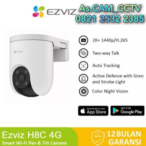 Jual EZVIZ H8C 4G 2K Smart Home Pan & TILT Wi-Fi IP CCTV Outdoor ...