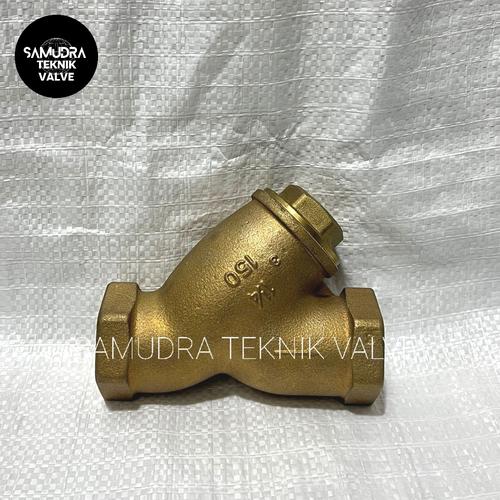 Jual Y STRAINER 1" INCH KITZ KUNINGAN ASLI DN25 DRAT CLASS 150 ...