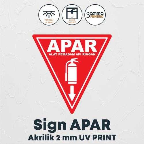 Jual Signage Apar Akrilik UV Print / Papan Tanda Acrylic Sign Merah - C ...