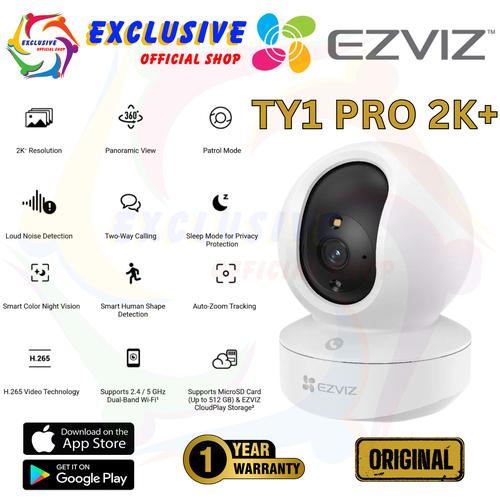 Jual EZVIZ TY1 PRO 2k+ 4MP Smart Home Wifi IP Camera CCTV Indoor ...