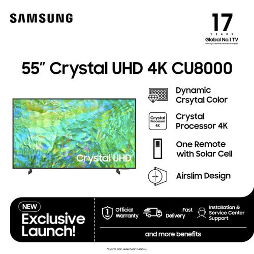 Jual Samsung 55CU8000 Crystal 4K UHD Smart TV 55" UA55CU8000KXXD ...