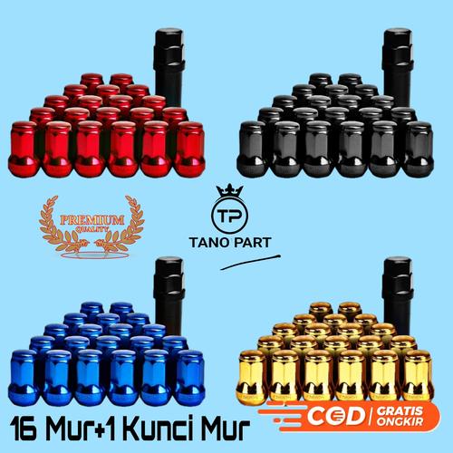 Jual Mur Roda Racing Max Guard LugNut Baut Warna Mobil Merk Toyota 16 ...