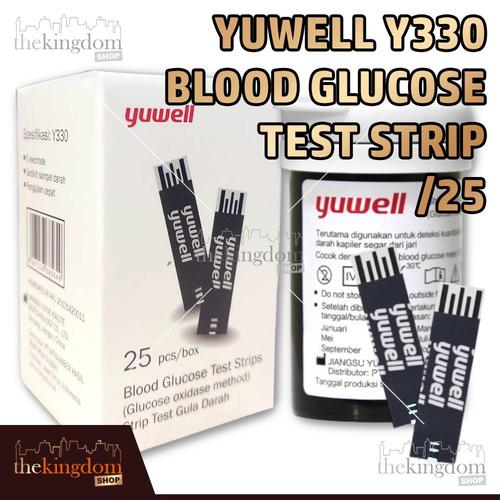 Promo Yuwell Y330 Blood Glucose Test Strip /25 Accusure 582 Refill Test ...