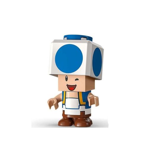 Jual Lego Super Mario Minifigures Blue Toad Winking mar0144 71419 ...