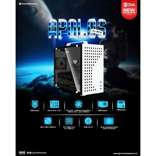 Jual CASING HOSE APOLOS M-ATX CASING - MINI TOWER - casing gaming ...