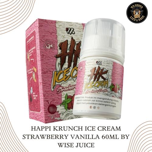 Jual HAPPI KRUNCH ICE CREAM STRAWBERRY VANILLA 60ML BY WISE JUICE ...