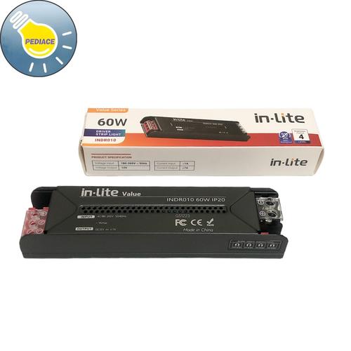 Jual Power Supply Adaptor 12V 60W INLITE INDR010 Driver Strip Light 7A ...