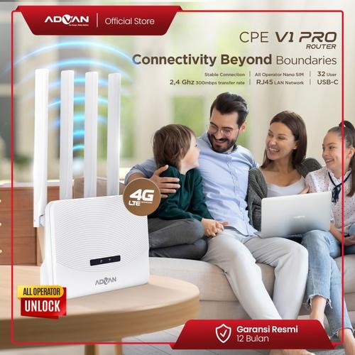 Promo Router Modem Wifi Router 4G LTE Advan CPE V1 Pro Garansi Resmi 1 ...