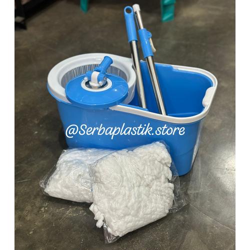 Jual sapu pel putar nagata microfiber / pel nagata spin mop / pel ...