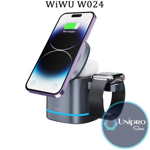 Jual MagSafe Wireless Charger WiWU Rubik's Cube 3-in-1 for 15W iPhone ...