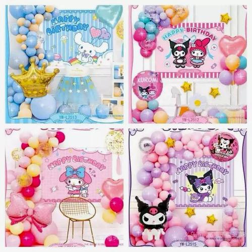 Jual Set Balon Sanrio Melody / Balon Sanrio Paket Cinnamoroll Kuromi ...